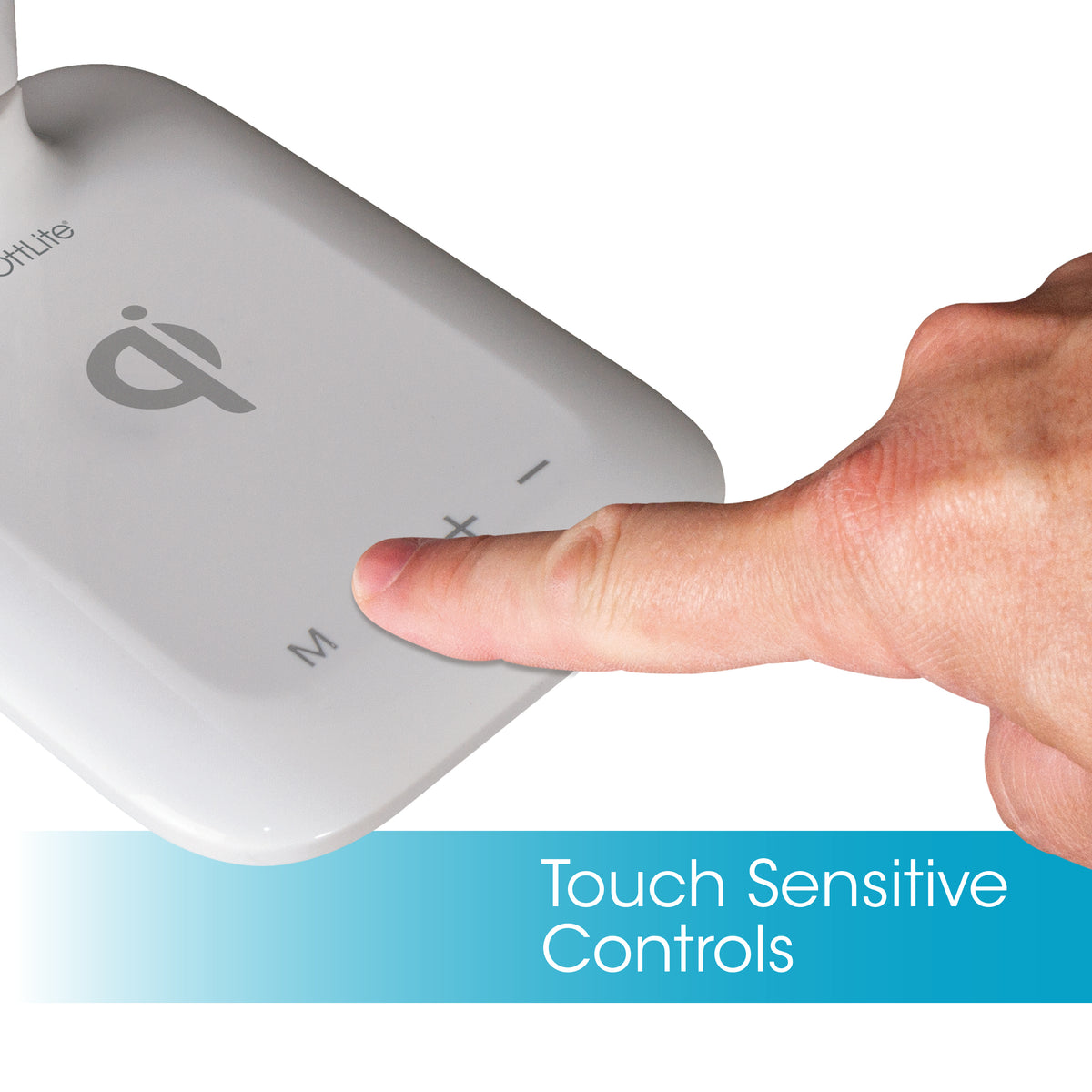 OttLite Wellness Series | Charge Up LED Desk Lamp with Wireless Charging