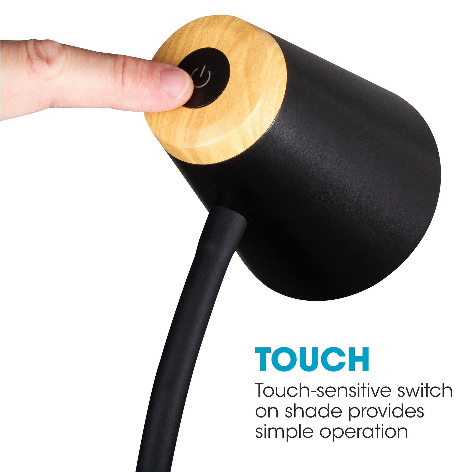 Gleam LED Desk Lamp with Wireless Charging