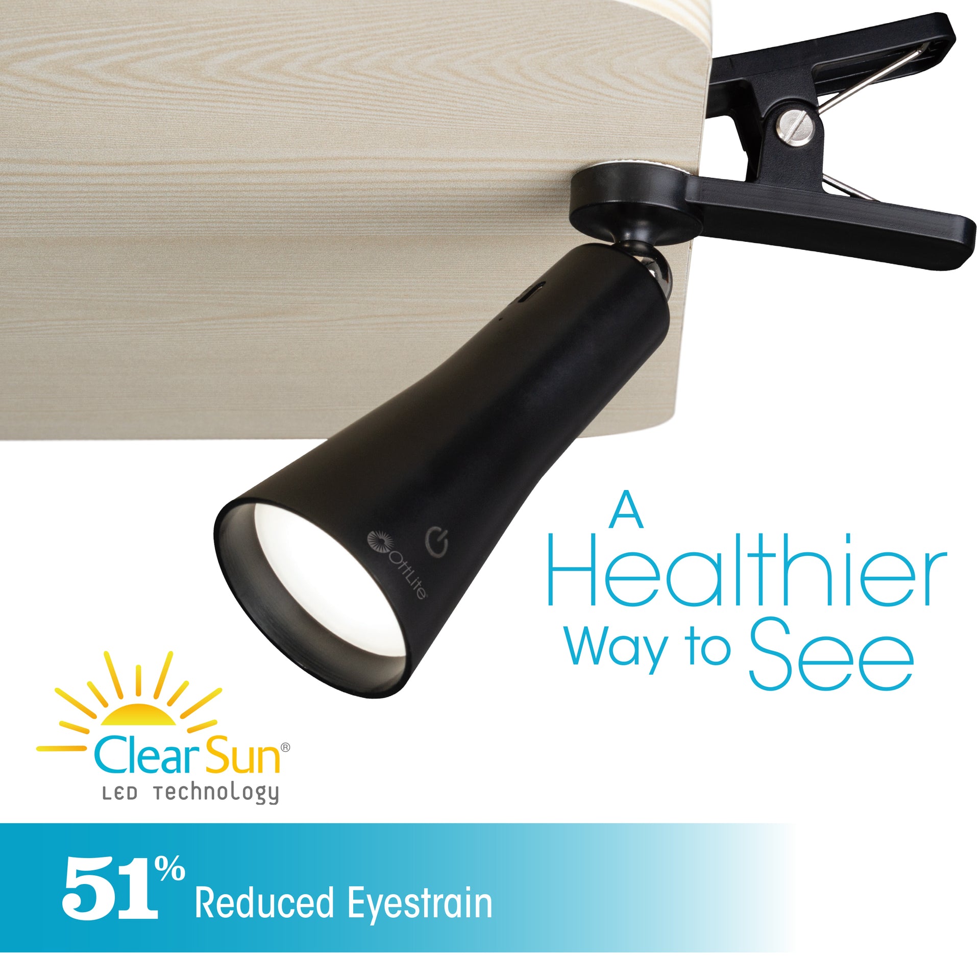OttLite Wellness Series | Switch 3-in-1 Rechargeable Task Lamp