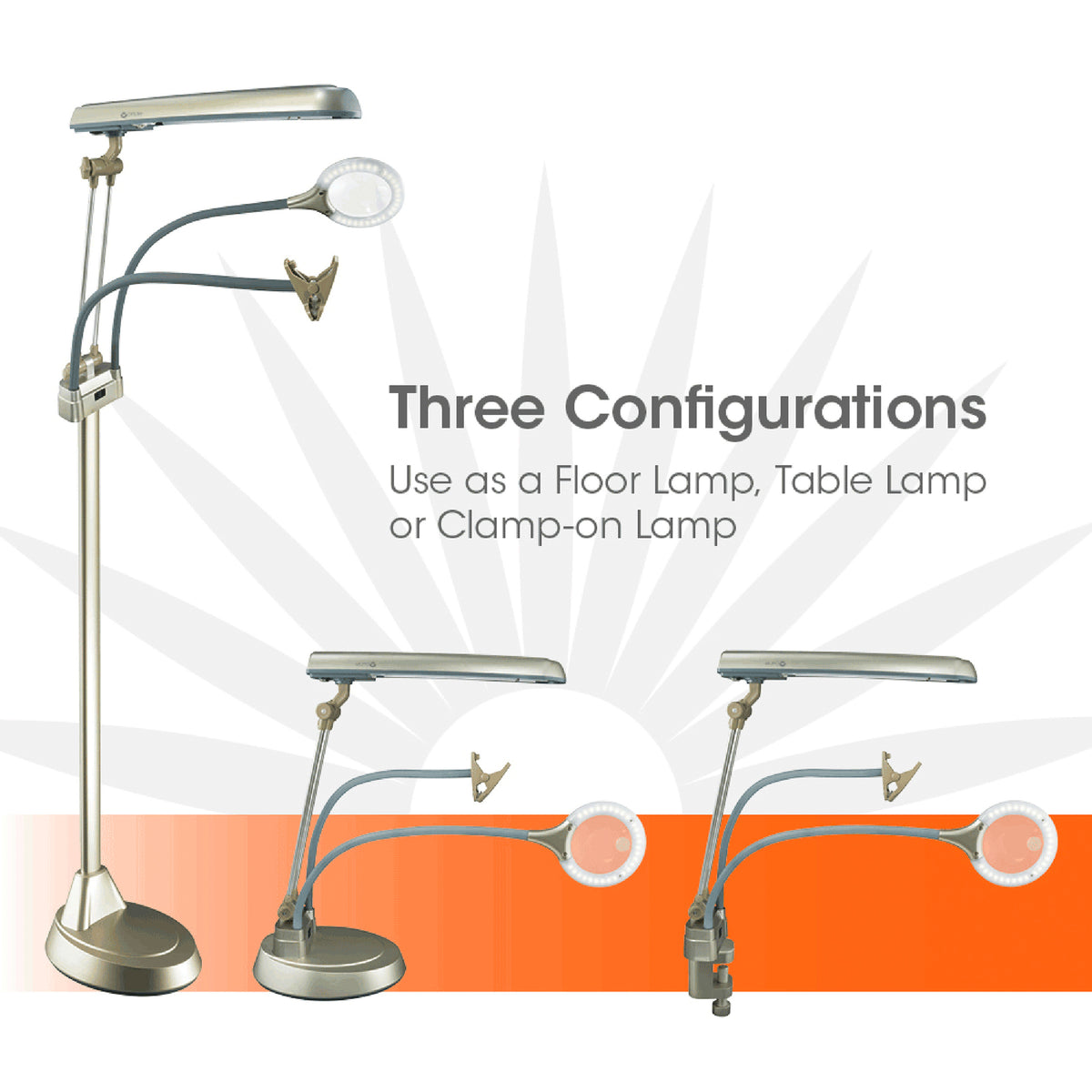 OttLite | Ultimate 3-in-1 Craft Floor Lamp | Craft Lamp | Craft Table ...