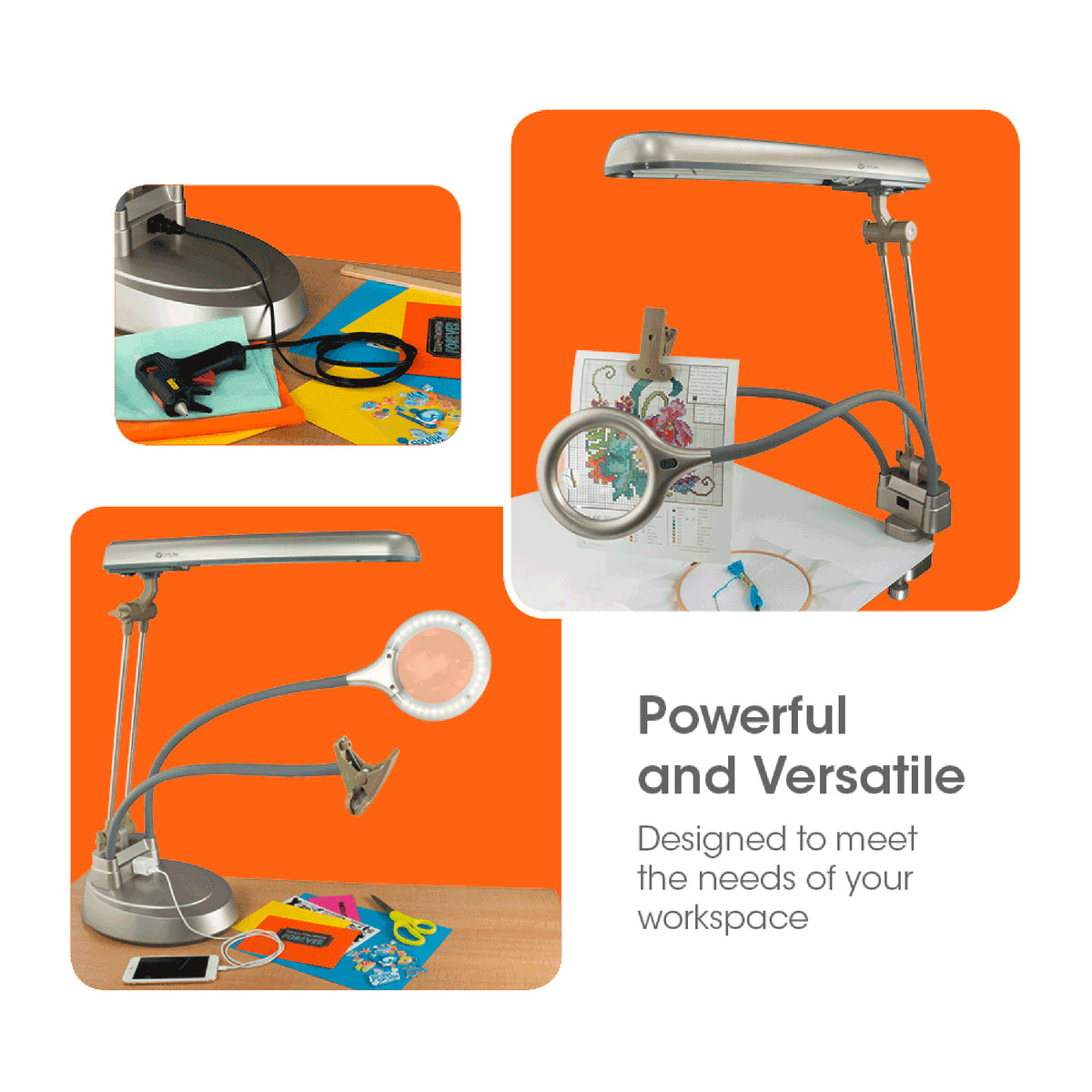 OttLite | Ultimate 3-in-1 Craft Floor Lamp | Craft Lamp | Craft Table ...