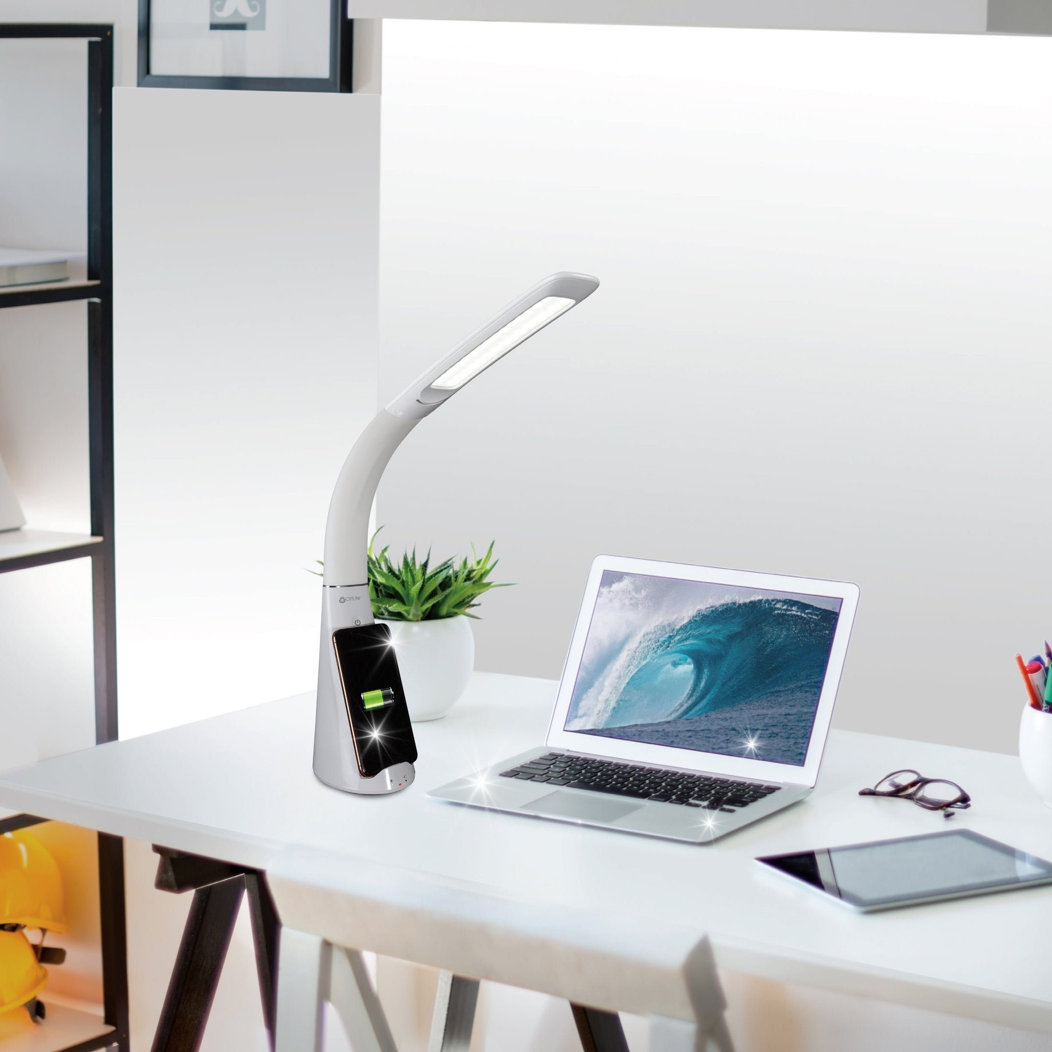OttLite Sanitizing Lamp - Purify Desk Lamp with Wireless Charging ...