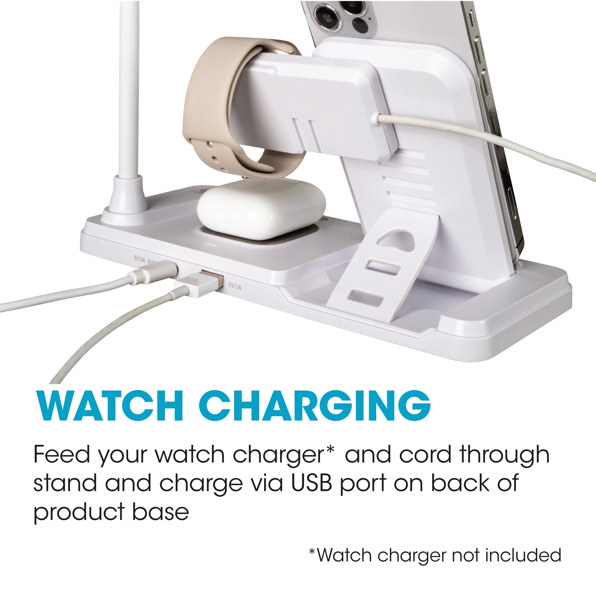 LED Desk Light with Multi-Device Charging Station