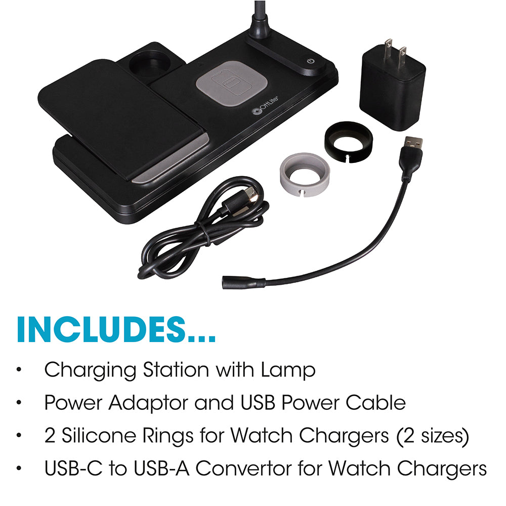 LED Desk Light with Multi-Device Charging Station